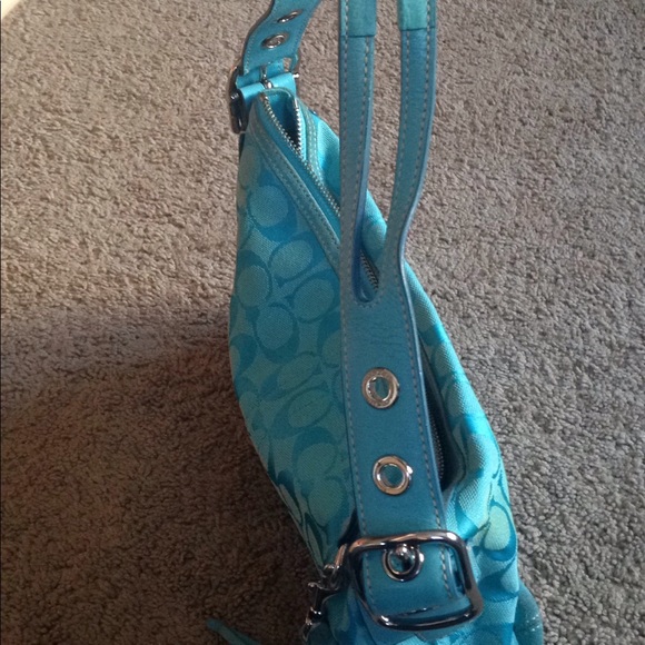 Coach | Bags | Turquoise Blue Medium Size Coach Purse | Poshmark